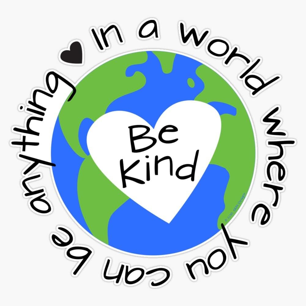 Amazon.com: Be Kind Sticker Inspirational Quotes Stickers - 3 Pack ...