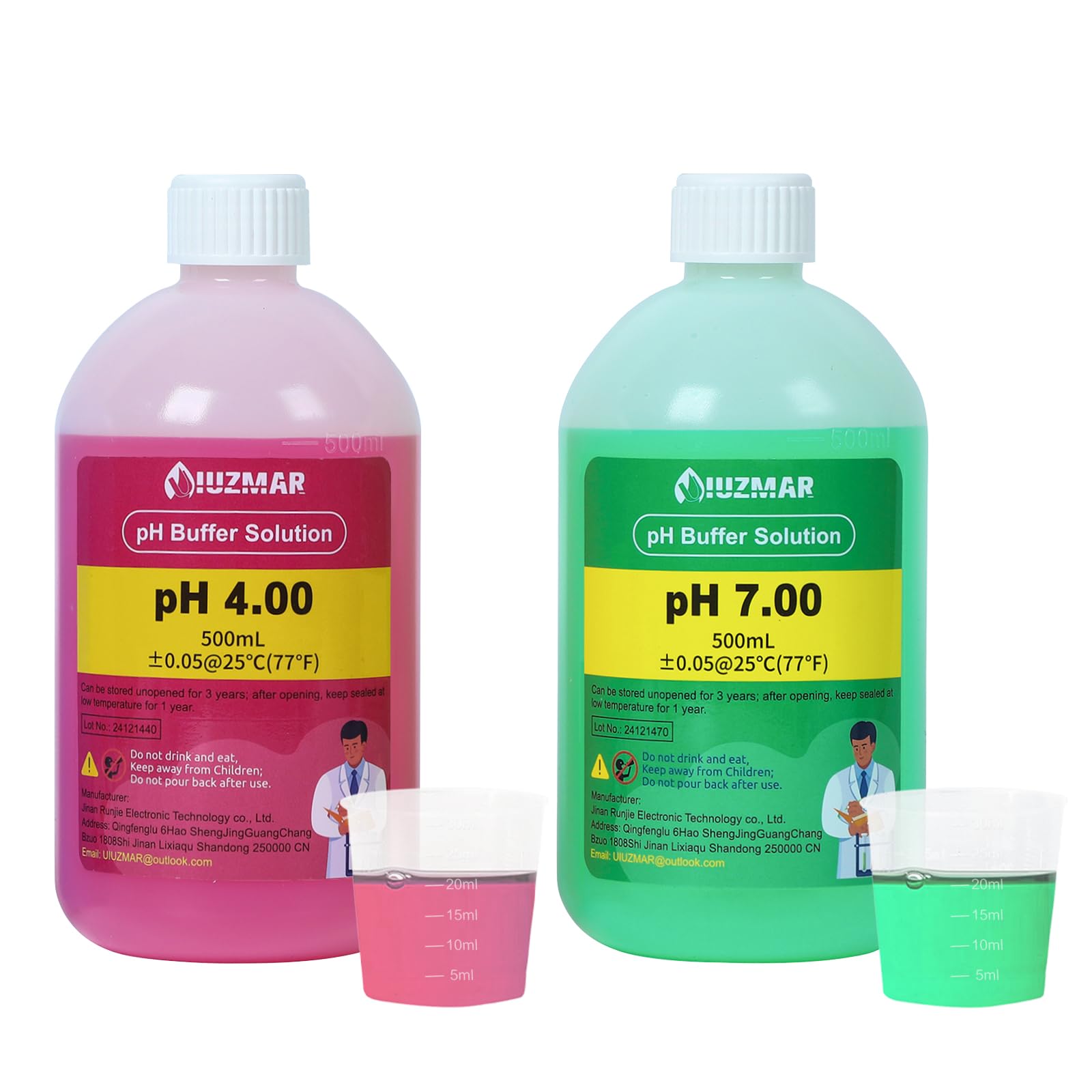 PH 4.00 7.00 Buffer Solution PH Meter Calibration Solution ...