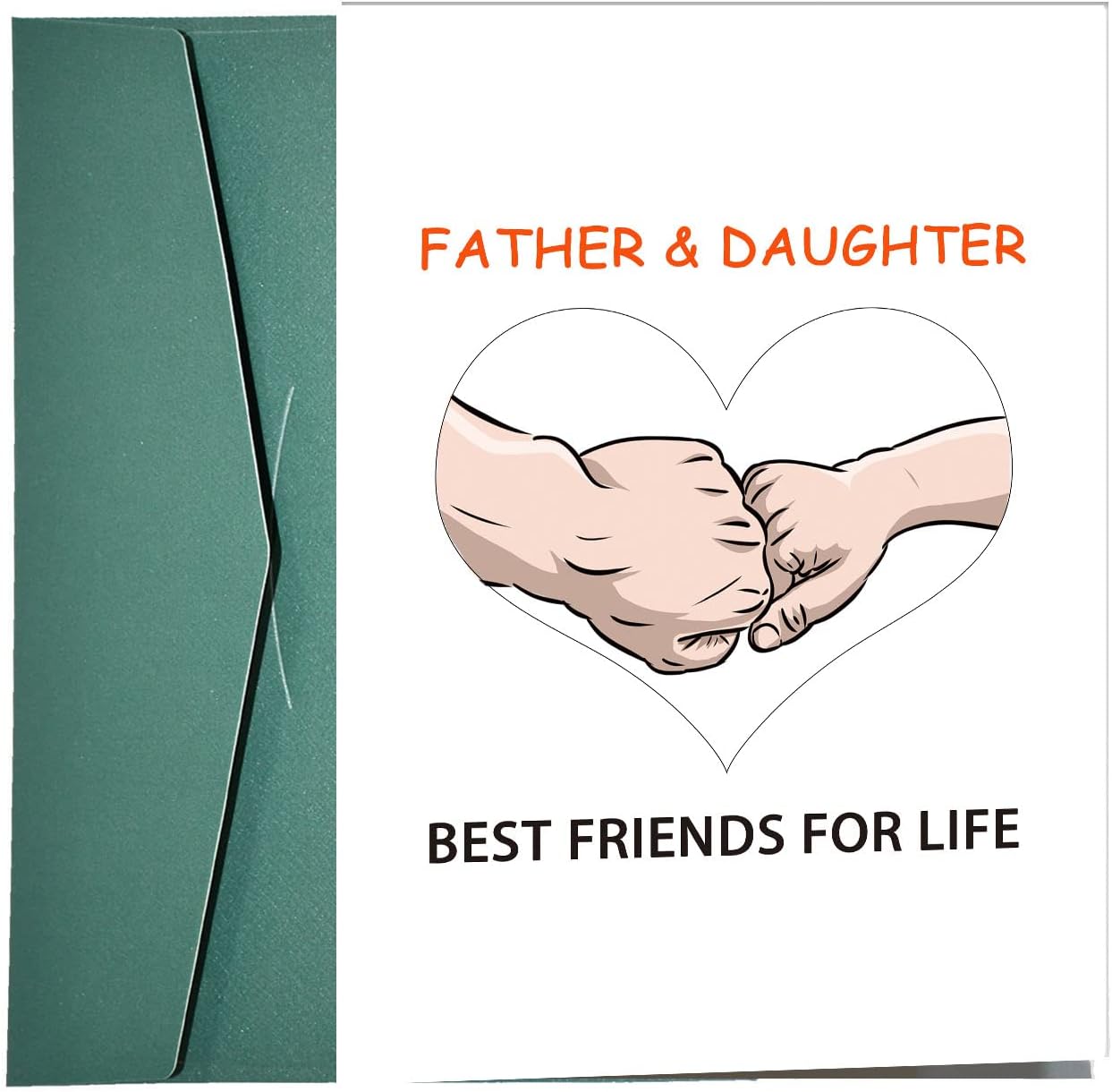 Amazon.com : Dapofajo Father's Day Card from Daughter, Father ...