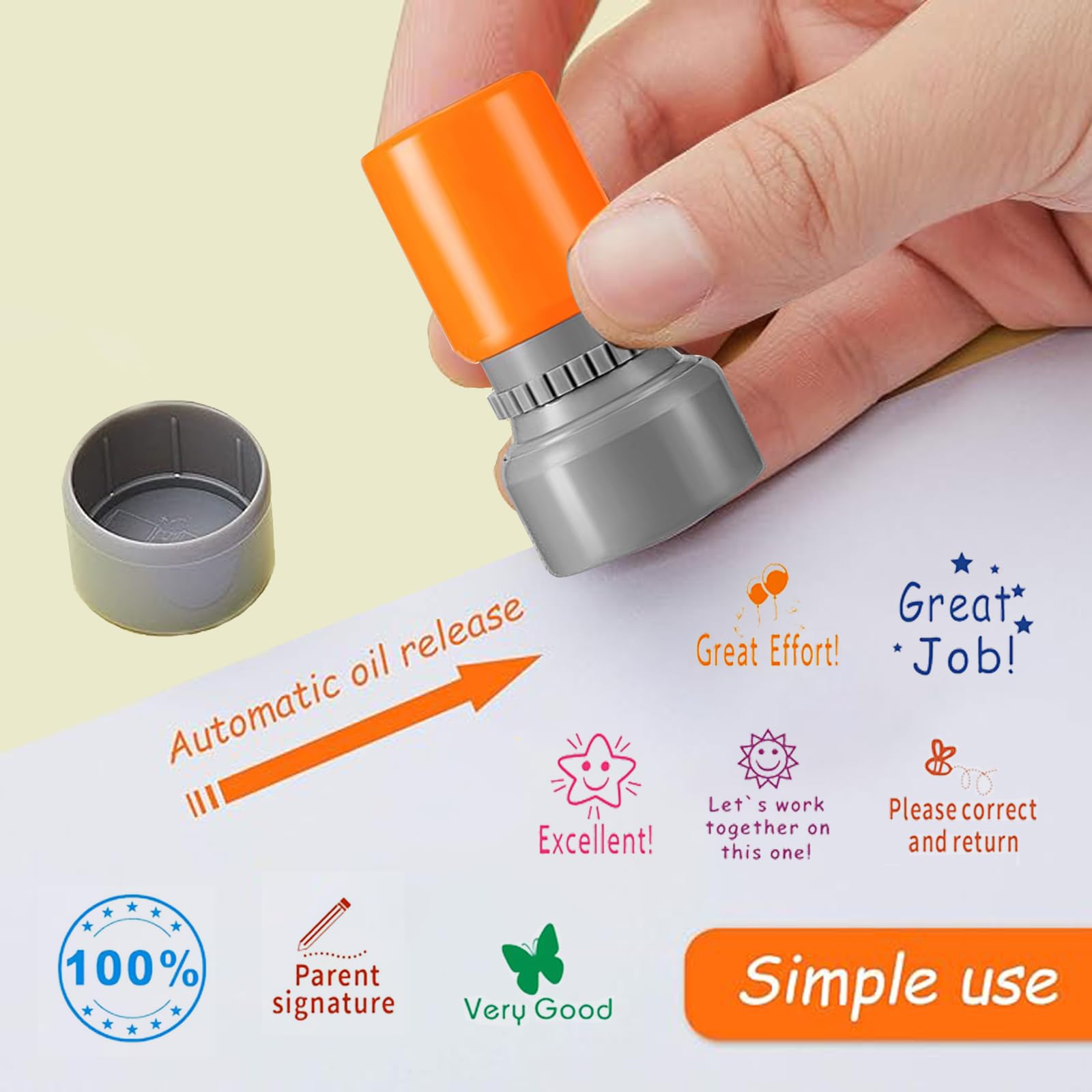 Snapklik.com : 8Pcs Teacher Stamps For Classroom Teachers Elementary ...