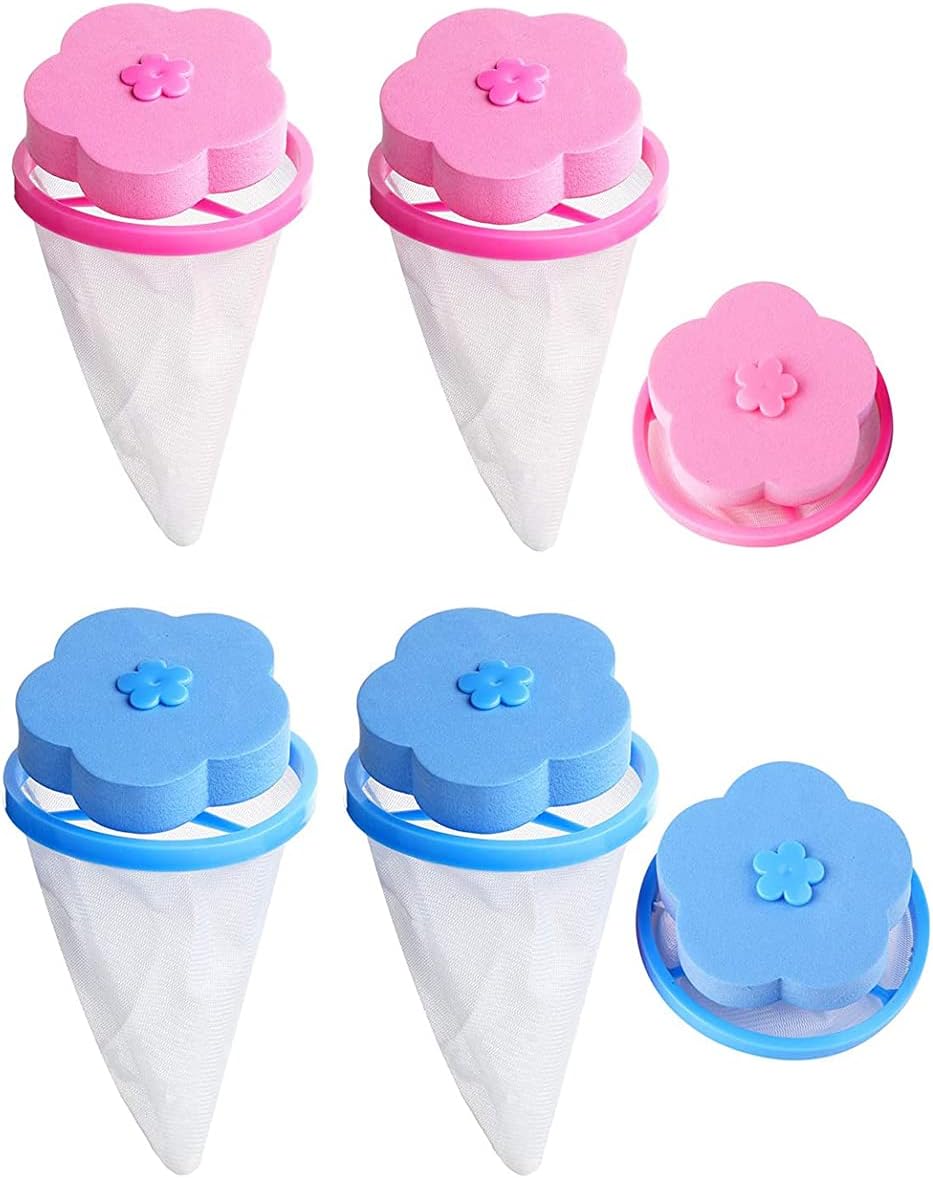 Amazon.com: Lamoutor 4Pcs Reusable Washing Machine Lint Catcher Hair ...