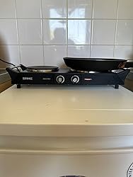 Duronic Hot Plate HP2 BK, Table Top Cooking, 2500W Black Steel Electric ...