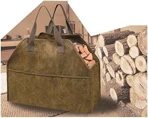 Amazon.com: Tarp, Log Tote Bag for Wood Loading Large with Padded ...