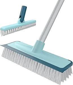 WELDUN 2 in 1 Floor Scrubbing Brush, Grout Brush Scrubber with 145 cm ...