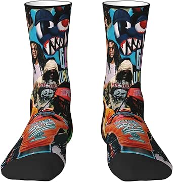 Amazon.com: CHLGEAR Socks Chief Rapper Keef Singer Sock Slouch Crew ...