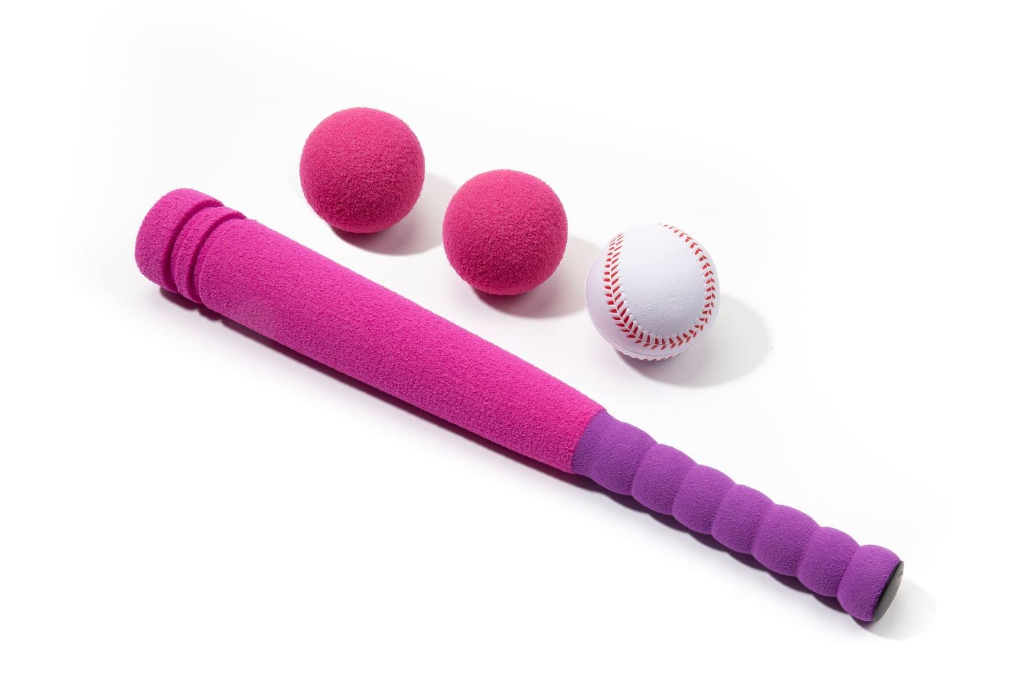 Lemito [Mini Size] 16" Foam Kids Sports Baseball Bat Set+ 3 Soft Balls ...