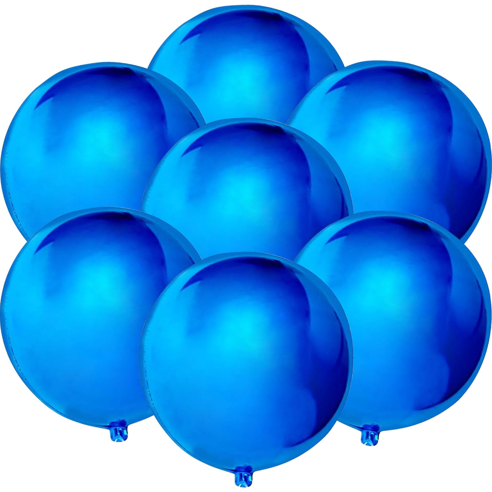 Amazon.com: Large Blue Balloons, 22 Inch Blue Mylar Balloons, 4D Blue ...