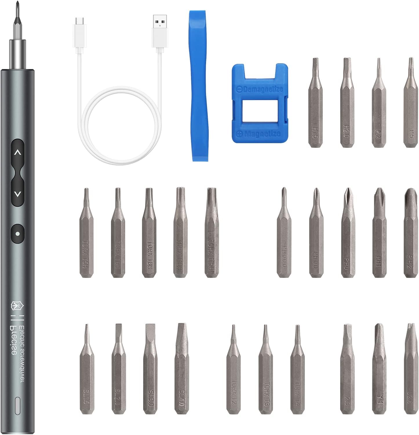 Amazon.com: Electric Screwdriver, Cordless Screwdriver Set with 24 Bits ...