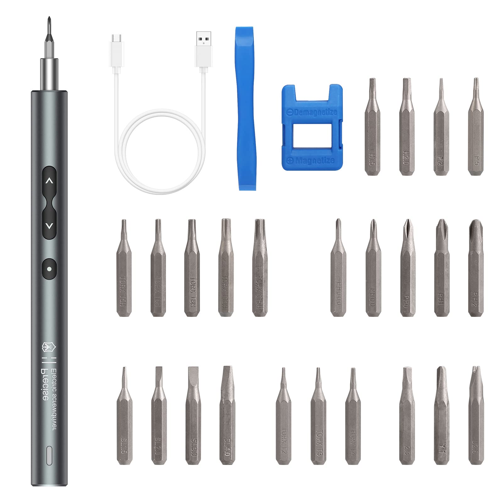 Amazon.com: Electric Screwdriver, Cordless Screwdriver Set with 24 Bits ...