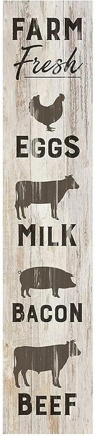 Amazon.com: Lenrius Farm Fresh Animals Rustic Vertical Tabletop Metal ...