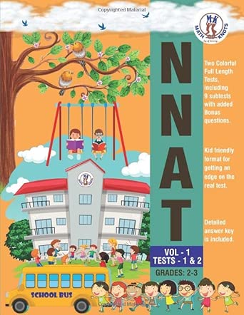 Amazon.com: NNAT - Grades 2 - 3 - VOL - 1 - TESTS - 1 and 2 (Critical ...