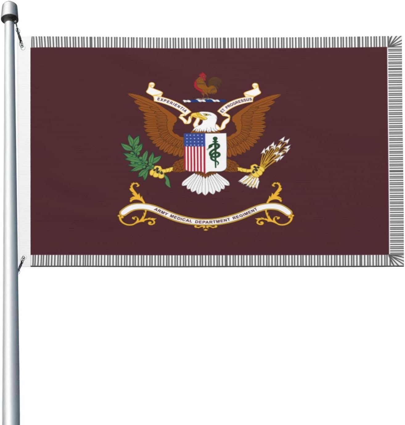 Amazon.com : IMEEGIEN Amedd Regimental Flag-Revised Flags 3x5 Ft ...