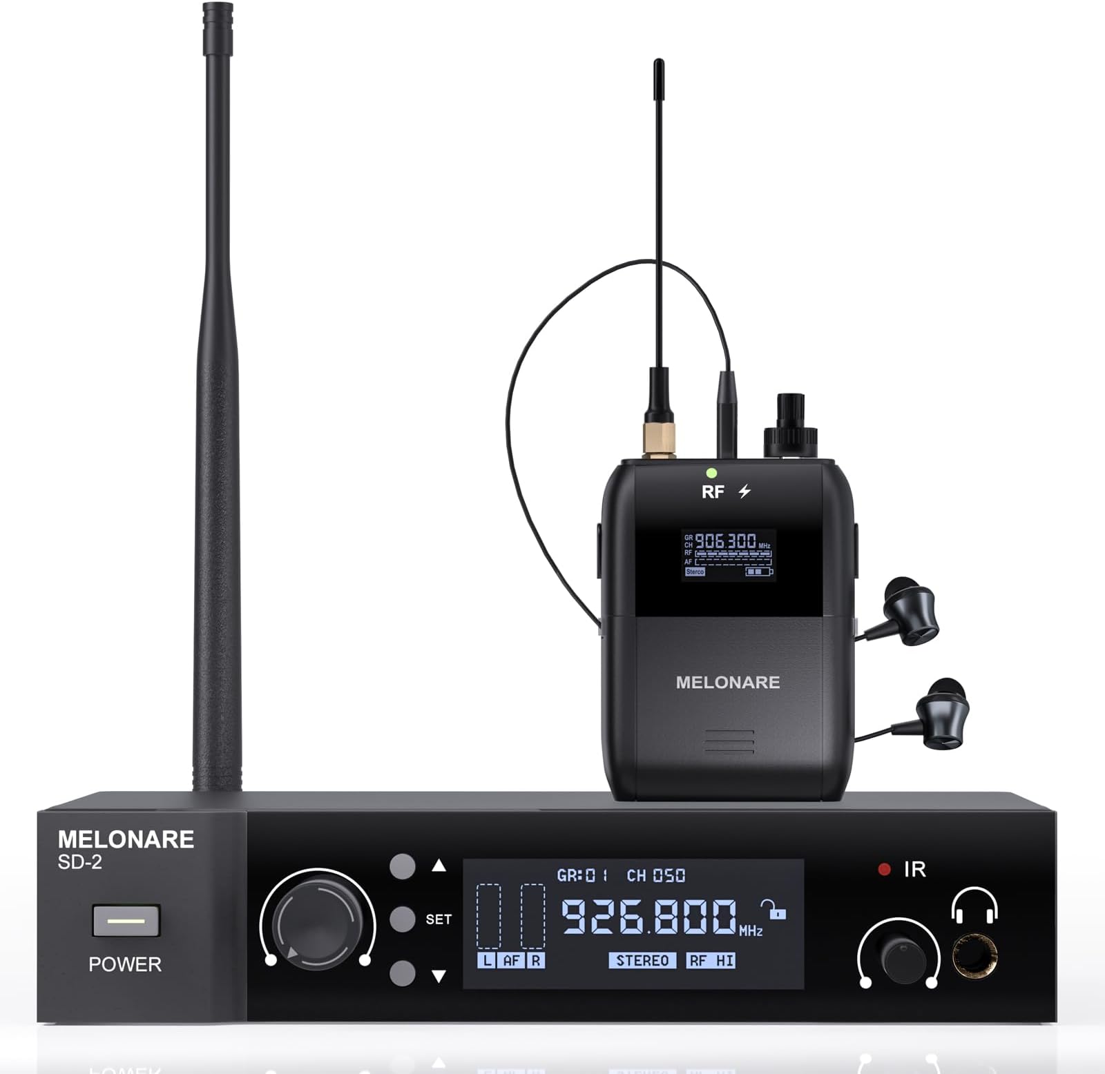 Amazon.com: Phenyx Pro Wireless in Ear Monitor System, True Stereo UHF ...