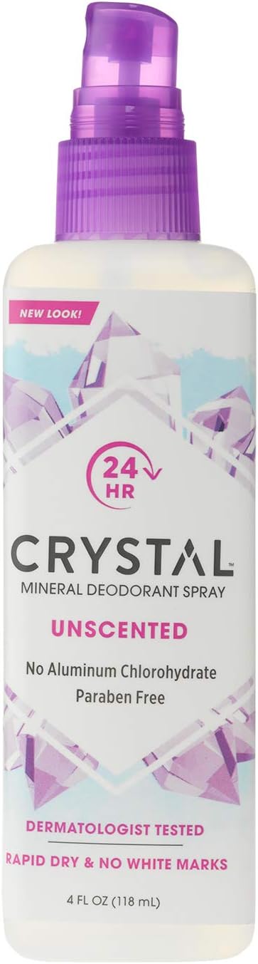 Amazon.com : CRYSTAL Deodorant Spray - Unscented (4 fl oz) - 3 Pack ...