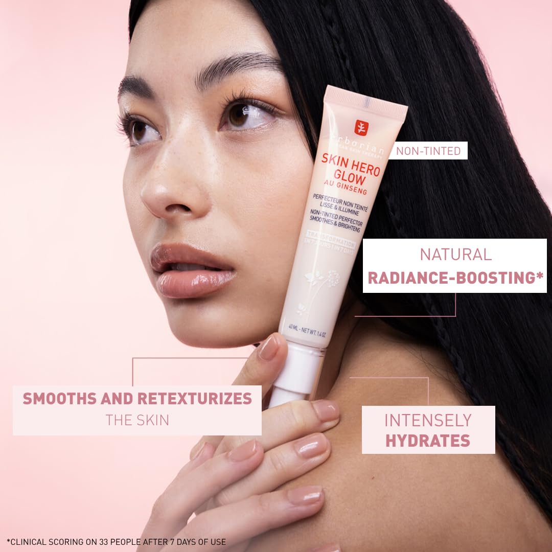 Erborian – Skin Hero Glow – Non-Tinted Skin Perfector + 7-Day Radiance ...