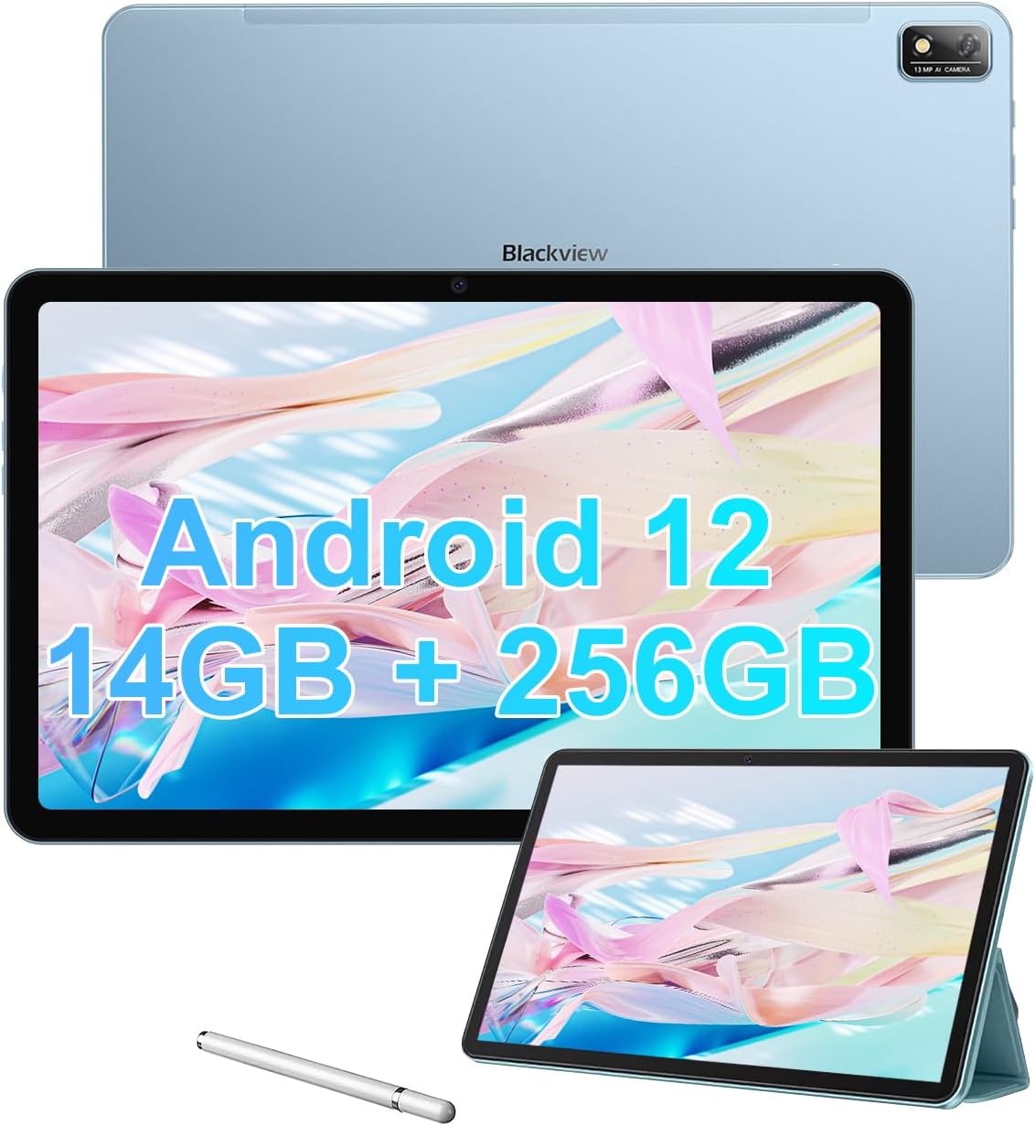 Blackview Tab 16 Tablette 11 Pouces Android 12, Tablette Tactile 14Go ...
