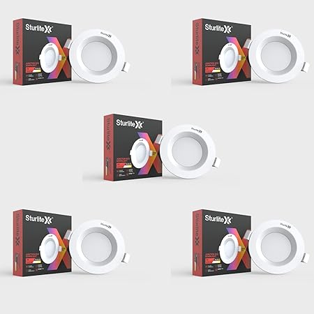 Sturlite Eva 3W COB Spotlight | Pack of 8 | 210 Lumens Compact Design ...