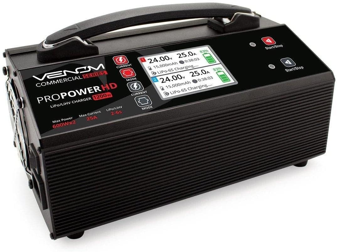 Amazon.com: Venom Power - Pro Quad LiPo Battery Fast Charger with LCD ...