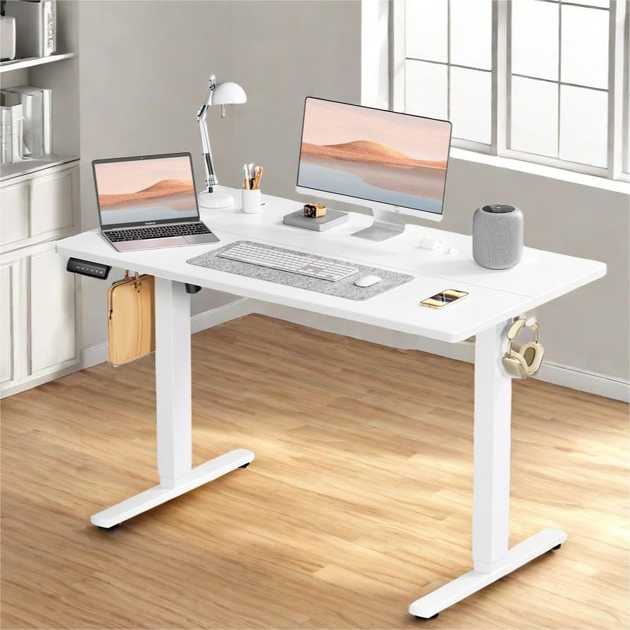 Amazon.com: GlasFlength Electric Standing Desk Adjustable Height, Stand ...