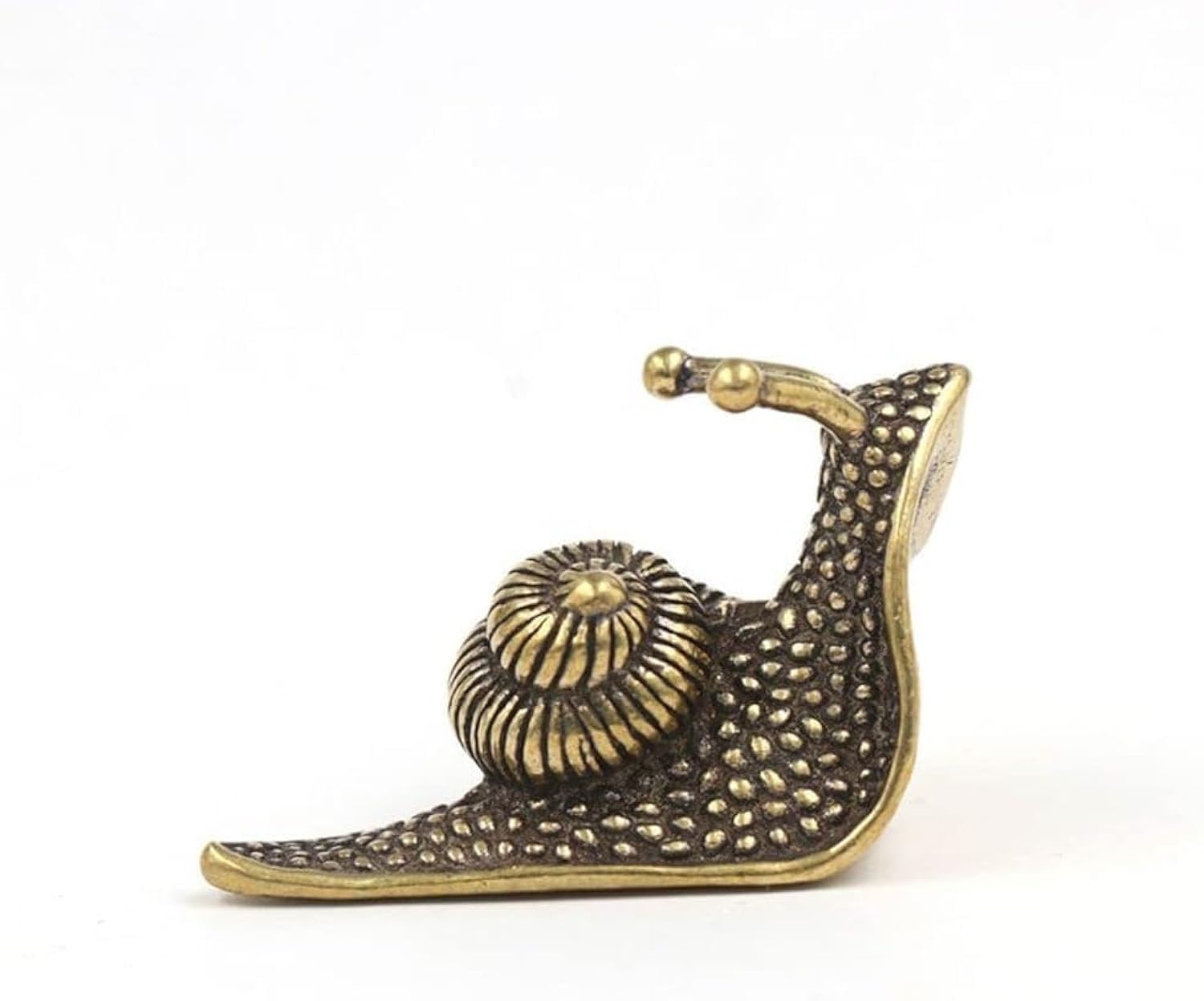 Amazon.com: YuanHolumid Gold Mini Snail Figurines,Solid Brass Snail ...