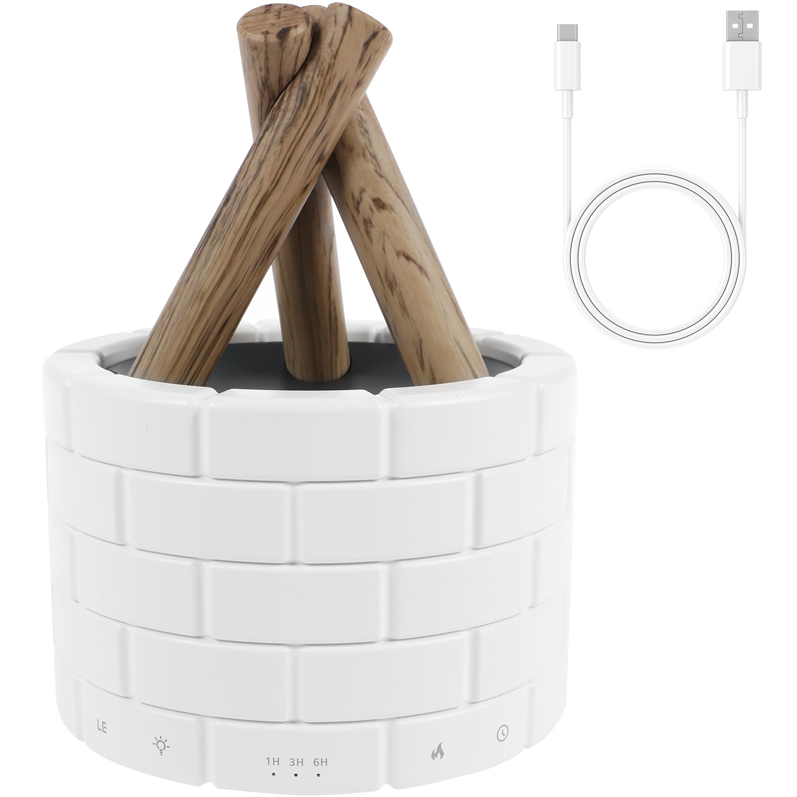 Amazon.com: Campfire Flame Fire Diffuser, 250ml Bonfire Mist Humidifier ...