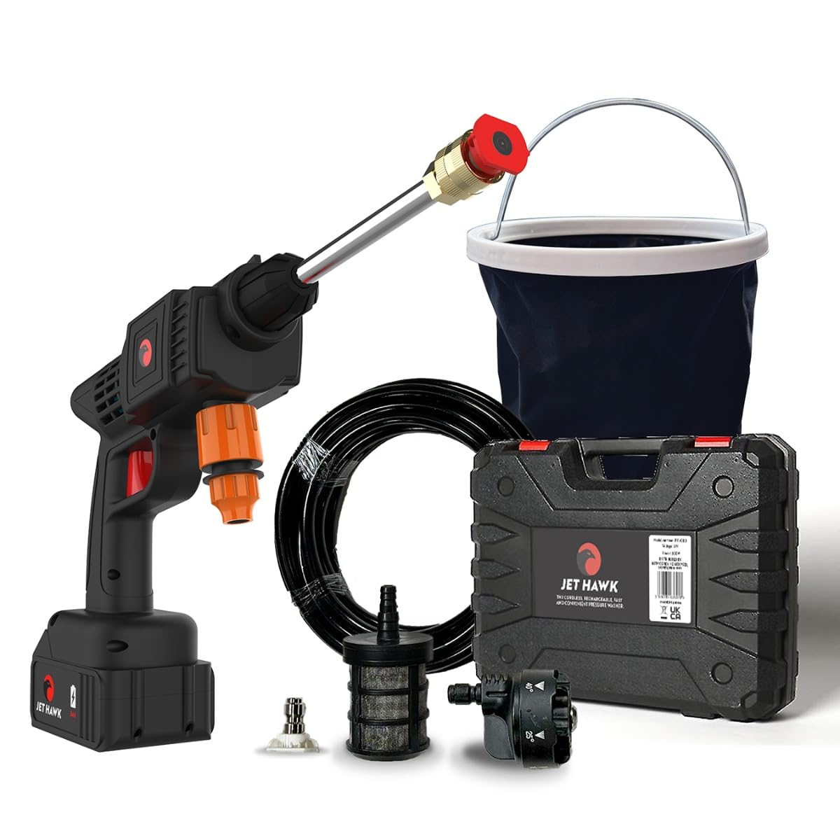 Jet Hawk High-Pressure Washer Bundle - Includes Jet Hawk, 300Mah ...