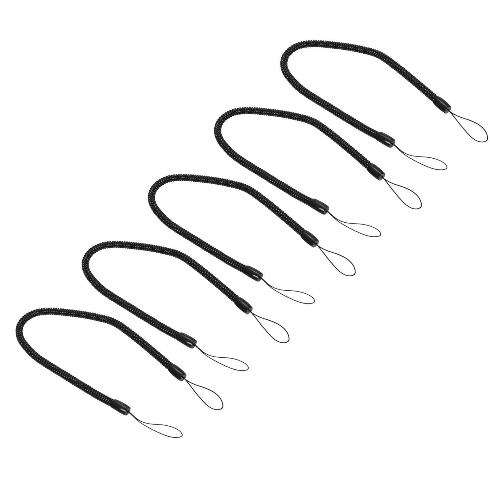 PATIKIL Retractable Spring Coil Strap 11", 5 Pack Plastic Spiral ...