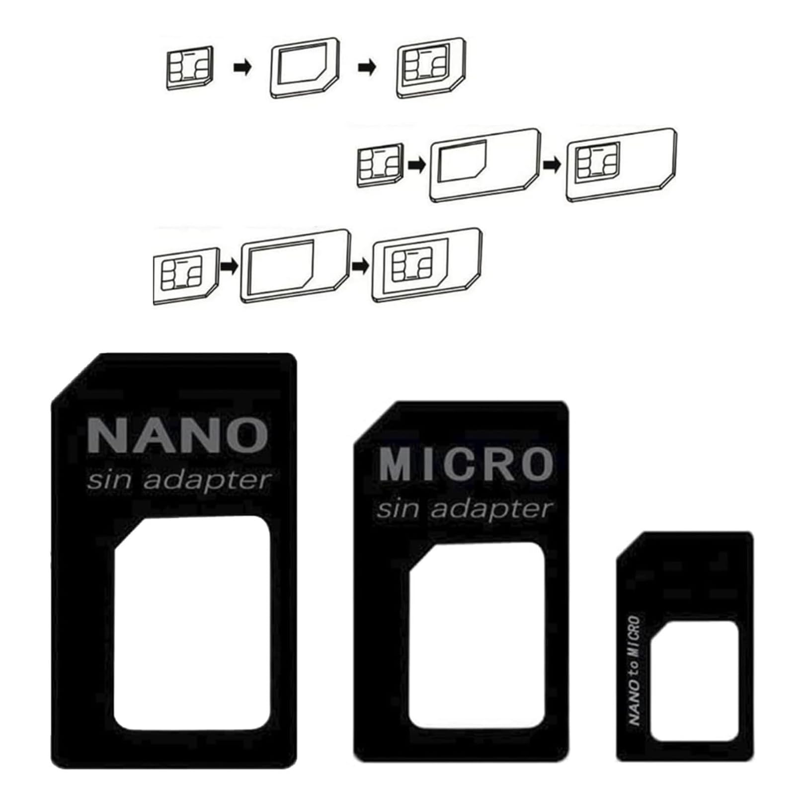 Pin Micro Sim Karte Nano SIM Karten Halter Etui Mit Karten Adapterset