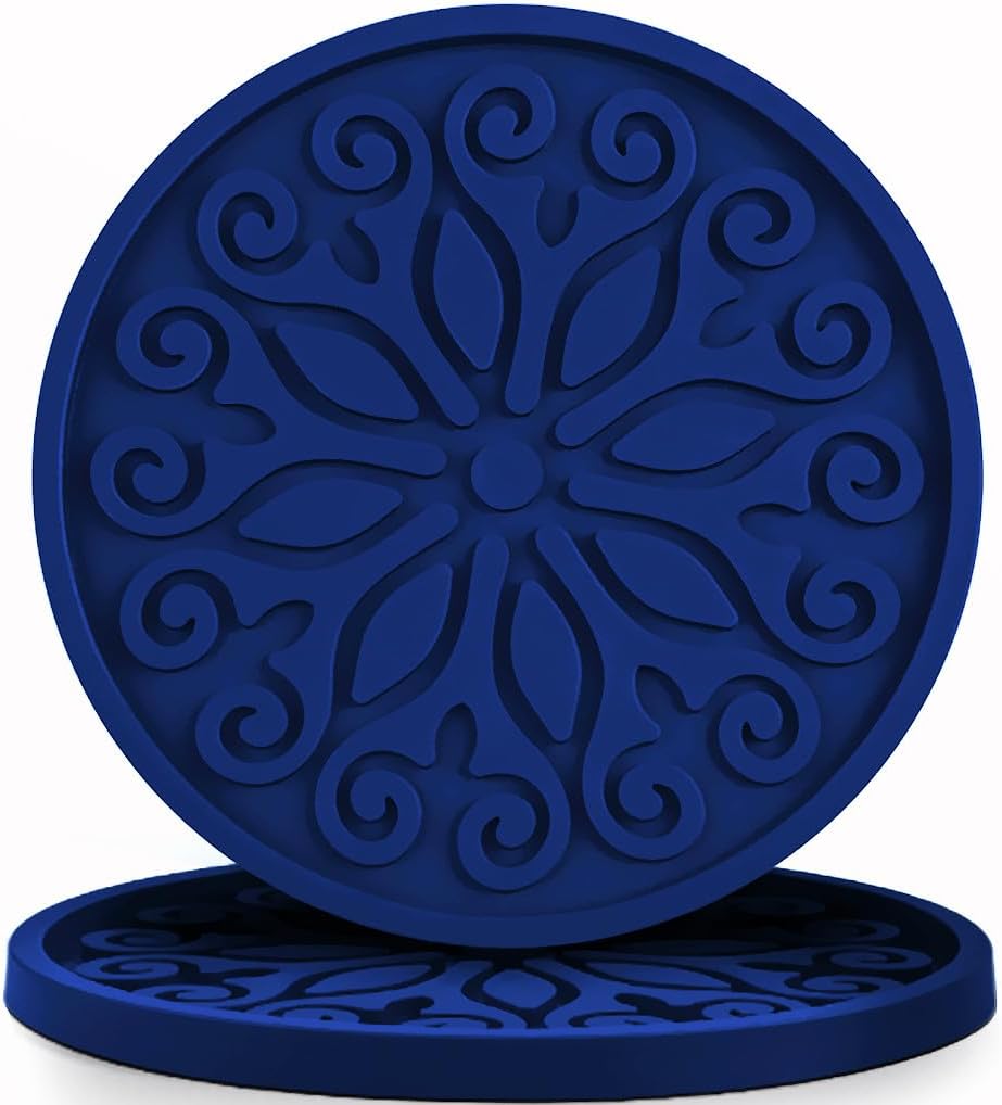 Amazon.com: Silicone Coasters for Drinks,Resistant Reusable Drink ...