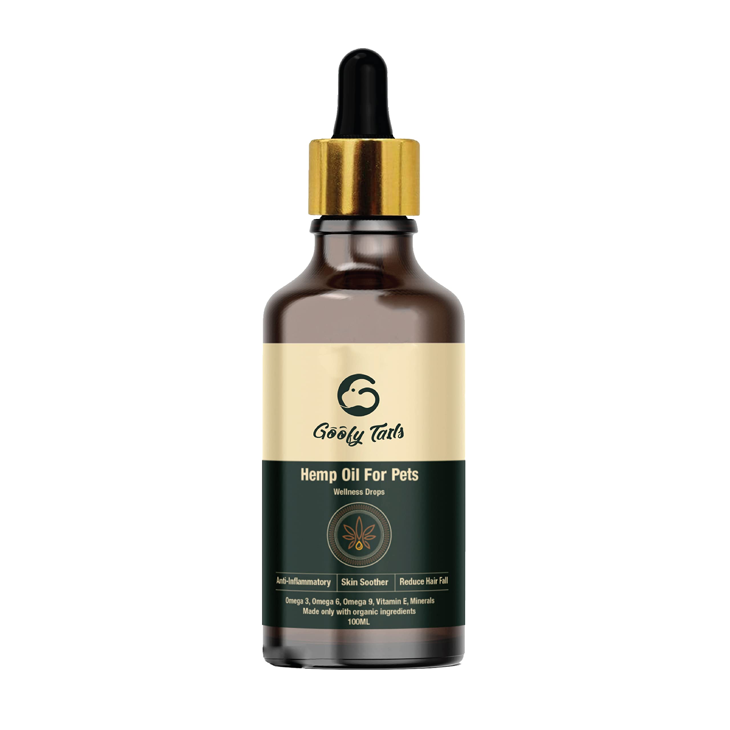 Buy Goofy Tails Hemp Seed Oil for Dogs and Cats 100 ml (50ml x 2 ...
