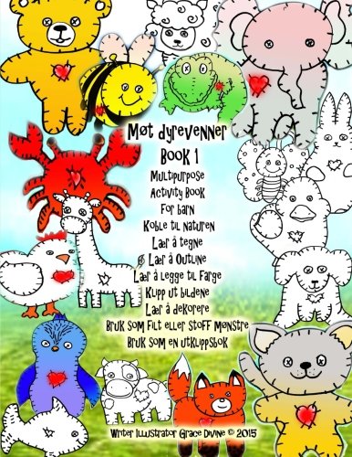 Buy Møt Dyrevenner: Multipurpose Activity Book for barn Koble til naturen Lær å tegne Lær å ...