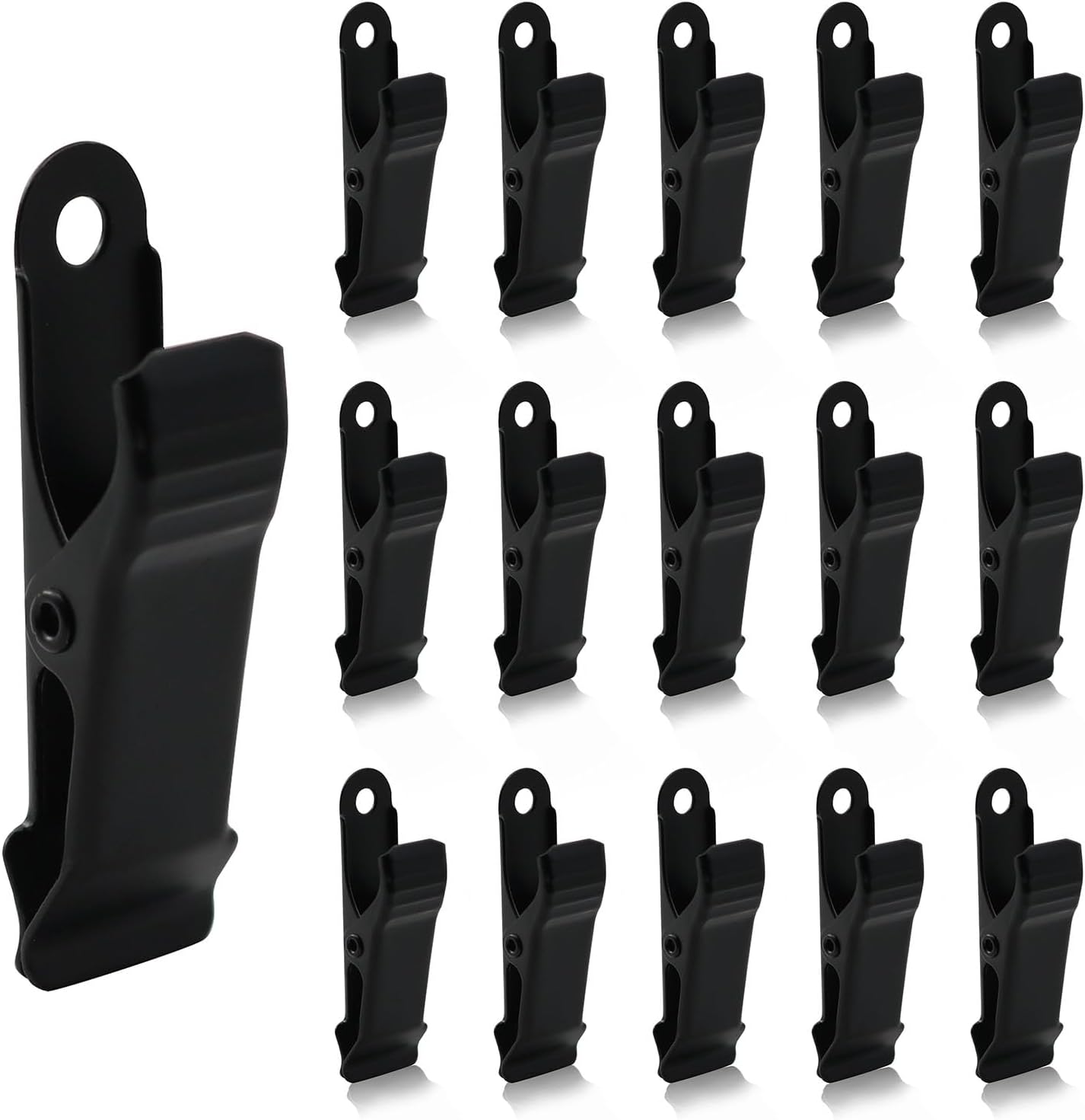 XGNG 24PCS Black Crocodile Clamps Metal Mini Clamps Mini Spring Clamp ...