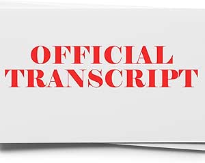 Amazon.com : School Stamp - Red Ink Self-Inking Official Transcript ...