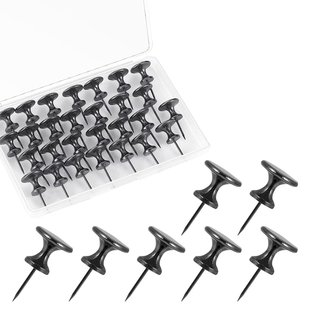 30 Pcs Metal Giant Push Pins Wall Hanging Thumb Tacks Large Cork Board ...