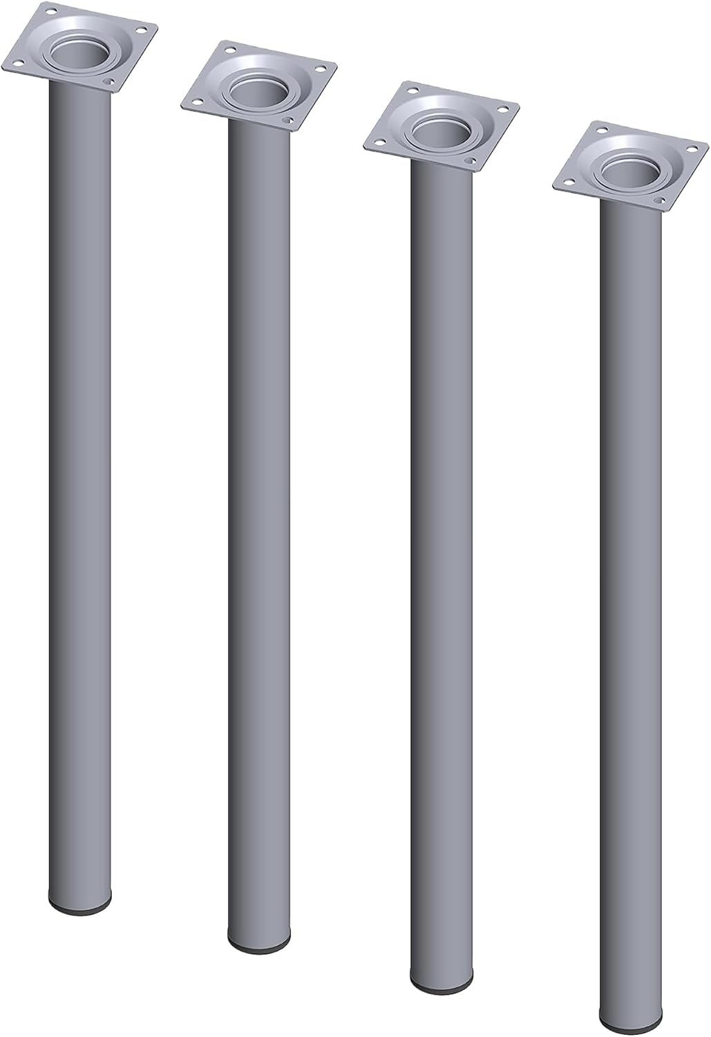 DIY Element System Möbelfuß rund – Stahlrohrfuß, ideal als Tischbein ...