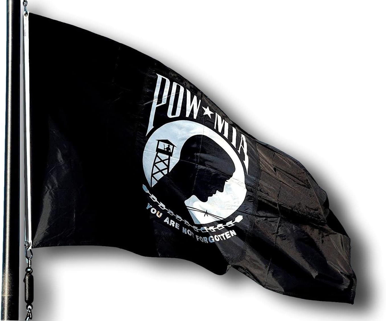 Amazon.com : US Flag Factory 2x3 FT POW-MIA Flag (Single Faced) Outdoor ...