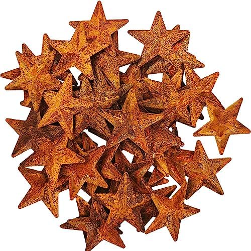 Amazon.com: 100 Rusty Barn Stars 1.5-inch Rustic Primitive Country ...