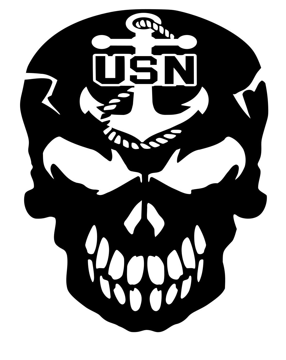 Navy Anchor Skull Tattoos