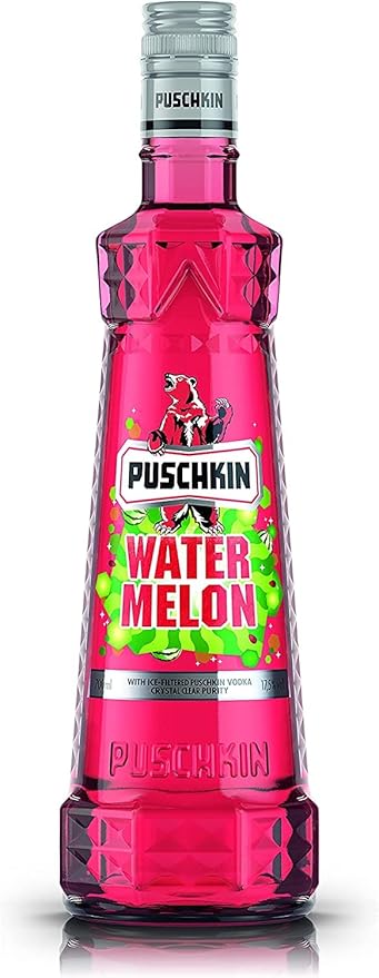 Puschkin - Watermelon Vodka - 70cl Single Bottle - 27.5% ABV - Sweet ...