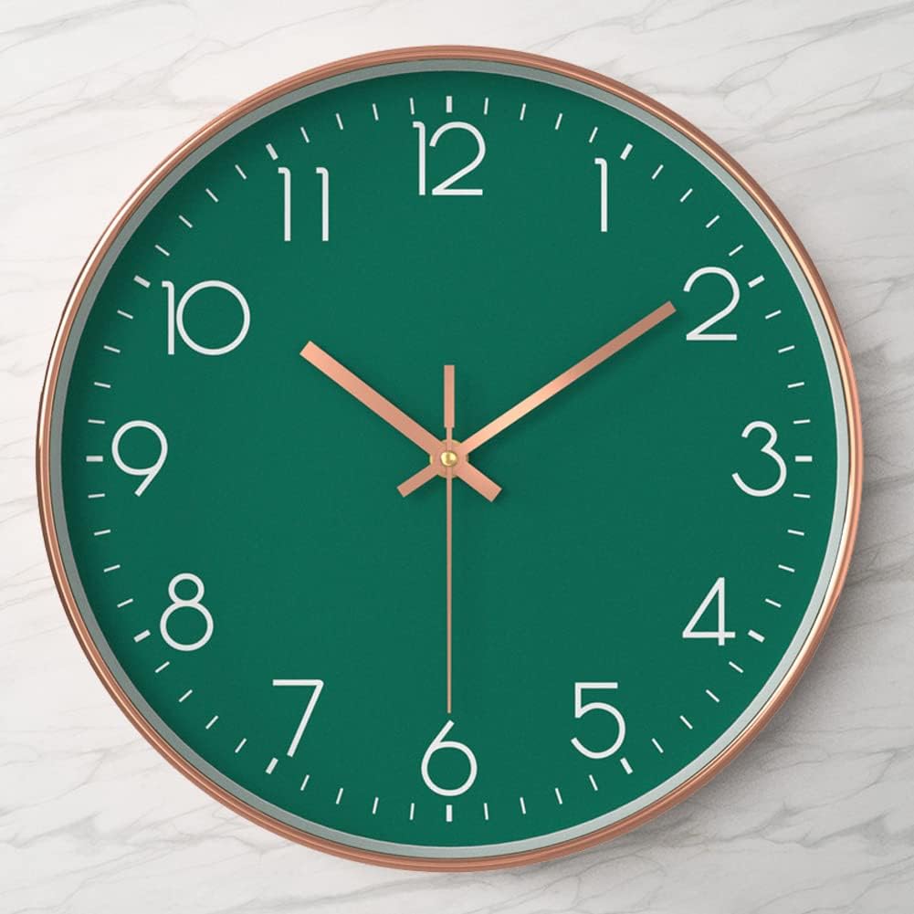 Amazon.com: Silent Wall Clock for Bedroom 12in Clocks for Living Room ...
