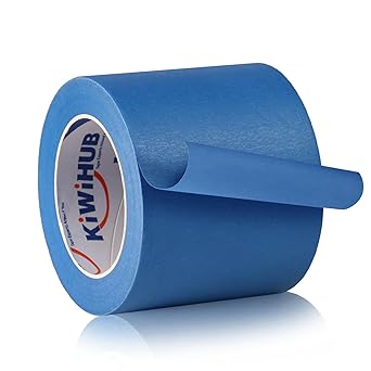 SELPONT Blue Painters Tape, 4in x 55Y, Blue Masking Tape for Laser ...