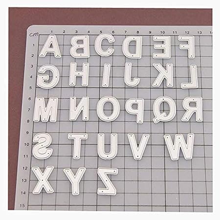 Capital Alphabet Letters Metal Cutting Dies for Card Making Cutting ...