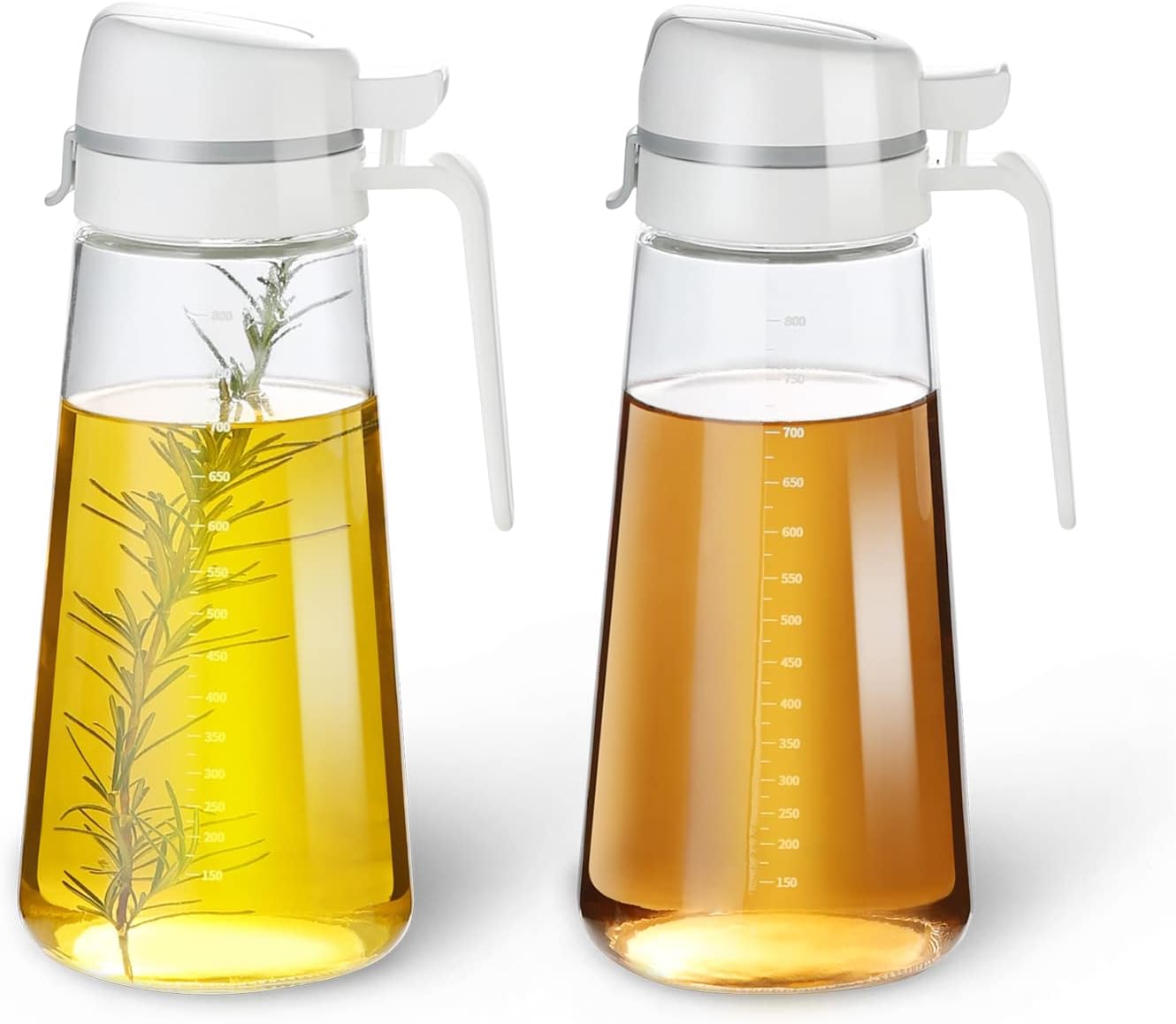 Amazon.com: Meterga Auto Flip Olive Oil Dispenser Bottle,Glass Olive ...