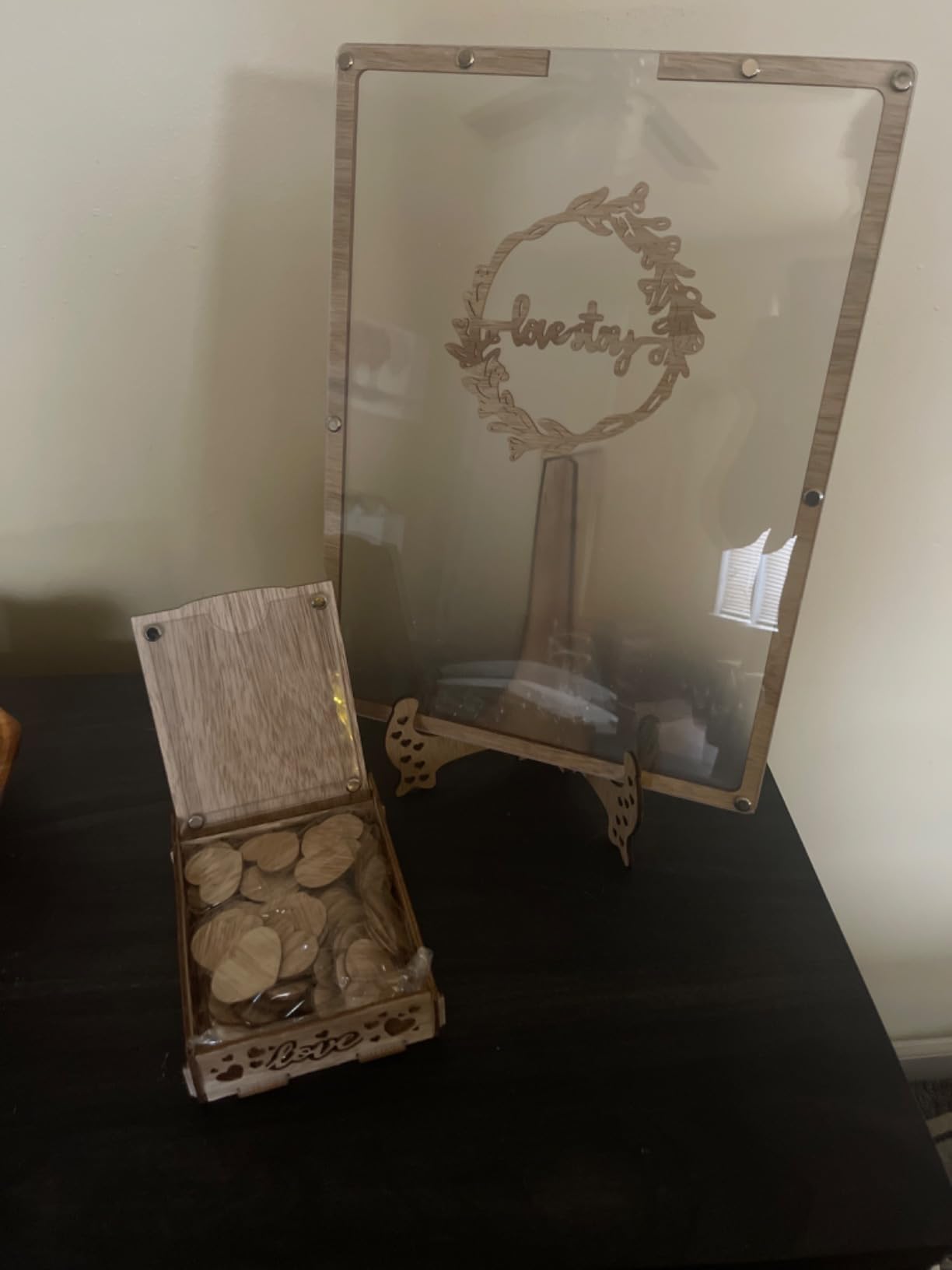 Amazon.com: MACTING Wedding Guest Book Alternative, Acrylic Guest Book ...