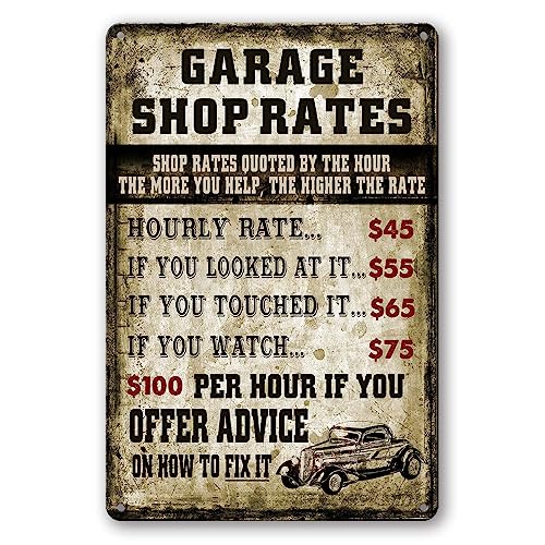 Snapklik.com : Garage Decor For Men Metal Tin Sign Man Cave Decor Cool ...
