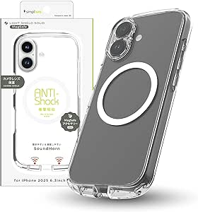 Amazon.co.jp: Simplism シンプリズム iPhone 17 [LIGHT SHIELD Solid] MagSafe対応 超精密設計 衝撃吸収 ハイブリッドクリアケース ...