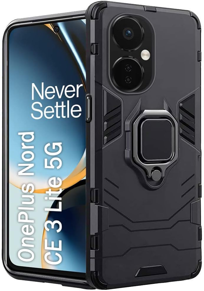 Pikkme OnePlus Nord CE 3 Lite 5G Back Cover | D5 Tough Armor Bumper ...