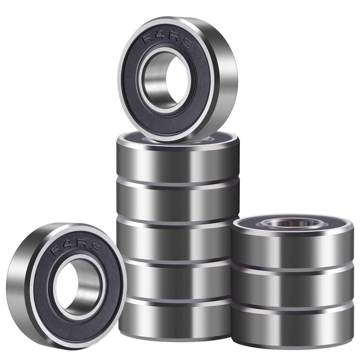 Donepart R4-2RS Ball Bearings 1/4 x 5/8 x 0.196 inch C3 High Speed ...