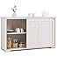 HOMCOM Free Standing Storage Cabinet Console Sideboard Table Entryway ...