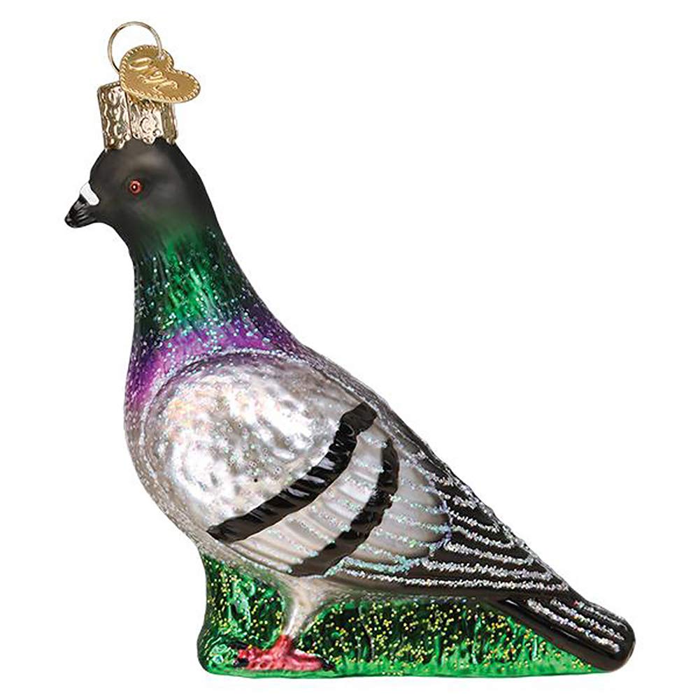 Amazon.com: Old World Christmas Ornaments Pigeon Glass Blown Ornaments ...